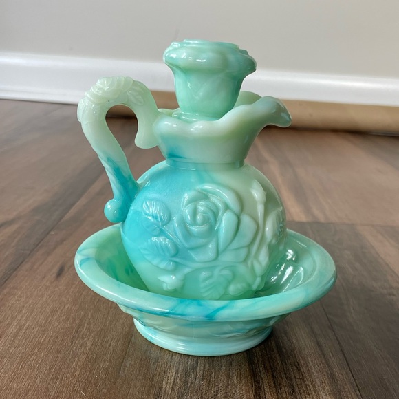 Avon | Bath | Vintage Avon Milk Glass Pitcher And Bowl | Poshmark